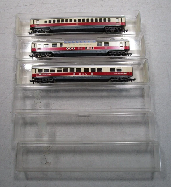 MINITRIX SPUR N Schnellzugwagen Set Rheingold mit Aussichtswagen usw... in OVP EUR 30,49 ...