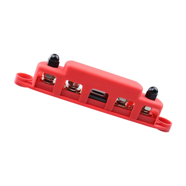 4 STUD BUSBAR Terminal Block 48V M6/M8 Busbar Power Case for Car RV Ship Yacht $28.09 - PicClick AU
