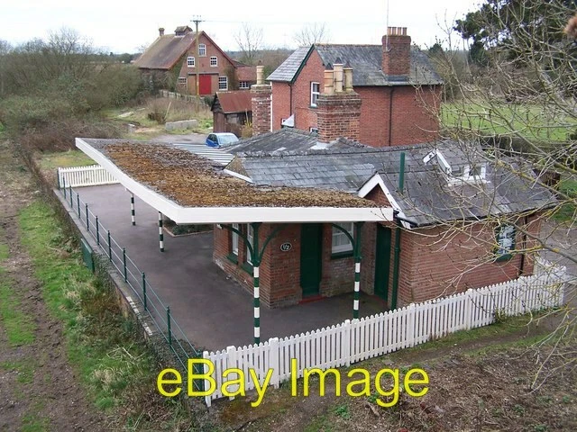PHOTO 6X4 STATION buildings Breamore As viewed from the road bridge ...