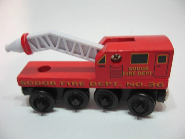 SODOR FIRE DEPT 36 Train Engine for Wooden Railway Track ( fits Brio ...