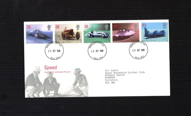 1998 SPEED ROYAL Mail FDC Windsor Castle CDS £1.99 - PicClick UK