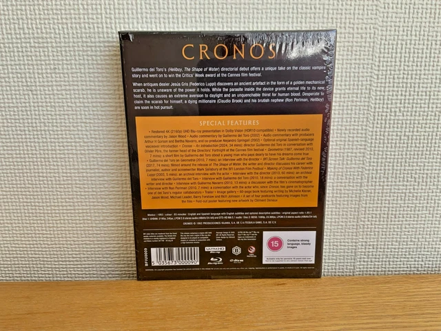 CRONOS (4K UHD/BOOKLET/POSTER/ART Cards) BFI Guillermo del Toro ...