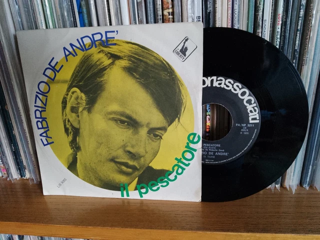 FABRIZIO DE ANDRÈ - Il pescatore Vinile 45 giri 7" originale Liberty (1970) Raro EUR 15,00 ...