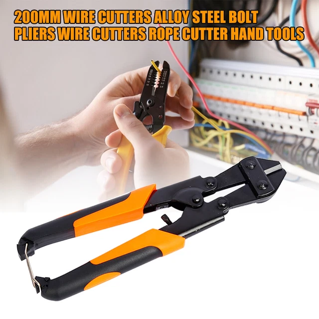 8 INCH BOLT Cutter Pliers Electrical Wire Cable Cutters Chains Jaw ...