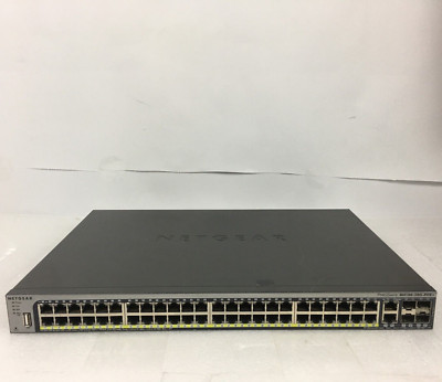 NETGEAR M4100-50G-POE+ V1H1 ProSafe 48-Port Gigabit L2+ PoE+ Switch ...