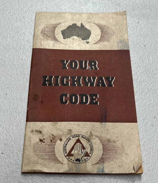 VINTAGE YOUR HIGHWAY Code Booklet Australian Road Safety Council $19.99 ...