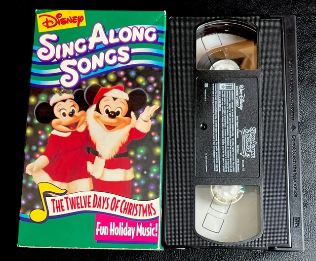 DISNEYS SING ALONG Songs The Twelve Days Of Christmas VHS 1997 disneys-sing-along-songs-the-twelve-days-of-christmas-vhs-1997