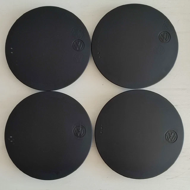 VW TRANSPORTER T4 Auto Sleeper Hub Caps Set of 4 Black Original ...