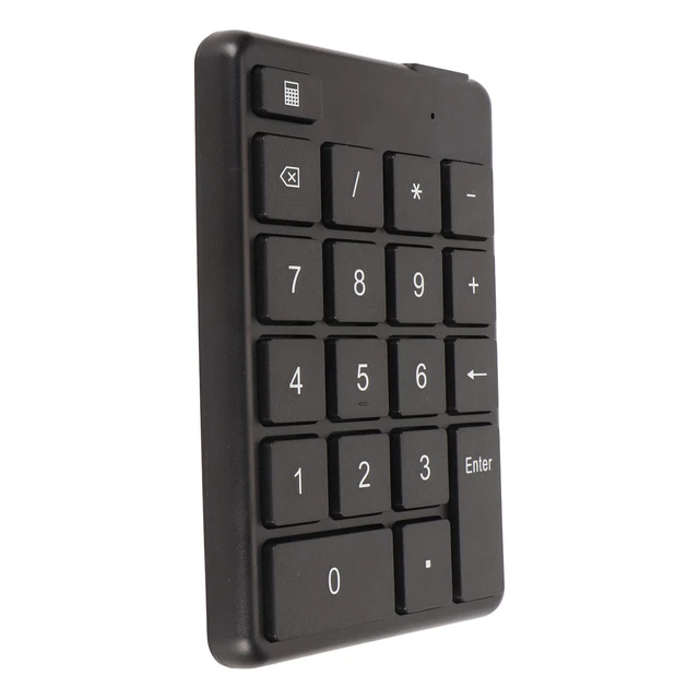 BT 5.1 NUMERIC Keypad 19 Keys Ergonomic Number Pads Battery Powered ...