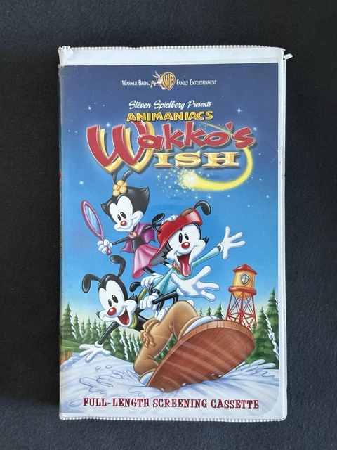 ANIMANIACS - WAKKOS Wish Clamshell VHS - Warner Bros. Steven Spielberg ...