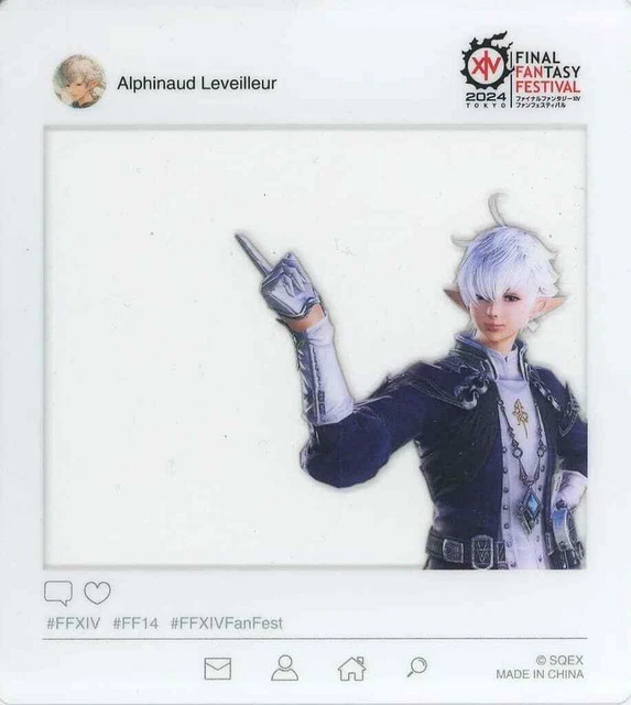 [SINGLE ITEM] ALFINO SNS-style acrylic card Final Fantasy XIV Fan Festival 2024 £54.46 - PicClick UK