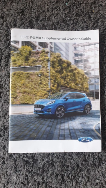 GENUINE FORD PUMA 2019-2022 Supplemental Owner's Guide Handbook Book £9 ...