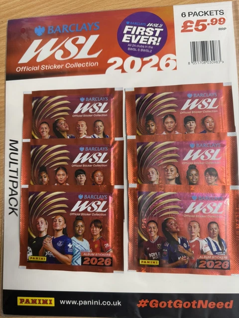 PANINI BARCLAYS WOMEN'S Super League WSL 2026 Official Stickers £20.42 ...