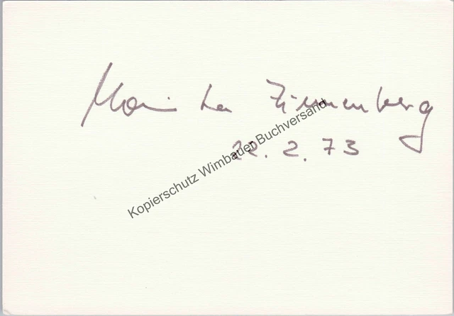 ORIGINAL AUTOGRAMM MONIKA Zinnenberg /// Autograph signiert signed ...