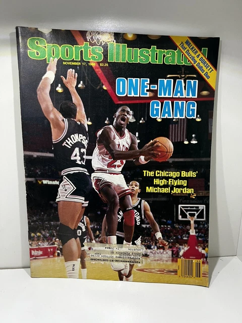 VINTAGE SPORTS ILLUSTRATED Michael Jordan Chicago Bulls One Man Gang ...