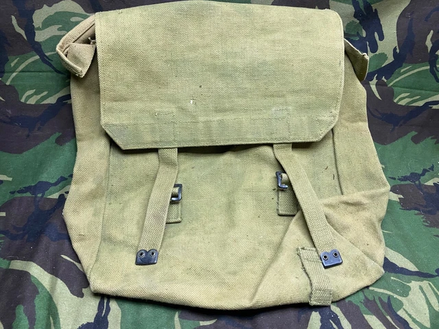GENUINE WW2 BRITISH Army 37 Pattern Webbing Large Pack - 1953 Dated £18 ...