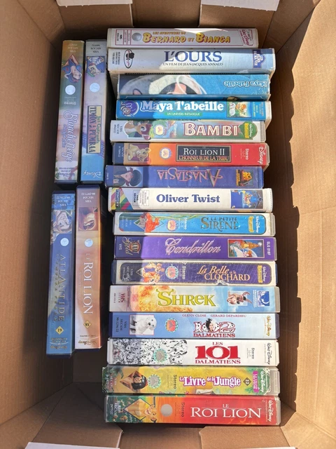 LOT DE 20 Cassettes Vidéos VHS Walt Disney Vidéo Collection K7 Vidéo ...