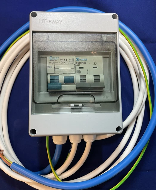 NEW 240V CARAVAN, Camper, Horse Box. Mains Fuse Box / Consumer unit ...