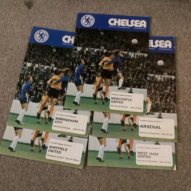 140 PLUS CHELSEA programmes 1970s and 80s £7.99 - PicClick UK