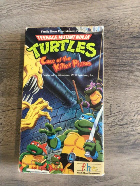 TEENAGE MUTANT NINJA Turtles TMNT VHS Case of the Killer Pizzas 1988 ...