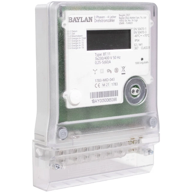 COUNTTEC BT11 ELECTRICITY Meter 3-Phase Digital 60A MID-Approved £103.59 - PicClick UK