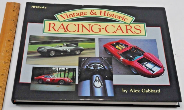 VINTAGE & HISTORIC Racing Cars Book 1986 by Alex Gabbard HP books HCDJ ...