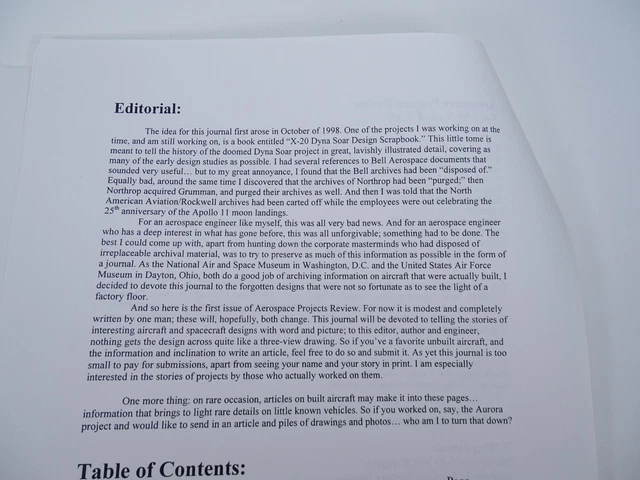 27X VINTAGE AEROSPACE Projects Review Publication Magazine 1999- 2003 £ ...