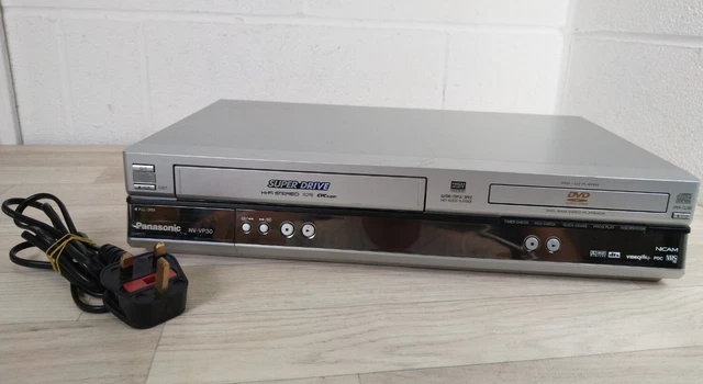PANASONIC VCR VHS DVD VIDEO PLAYER DUAL DECK SUPER DRIVE NV-VP30 Tested ...