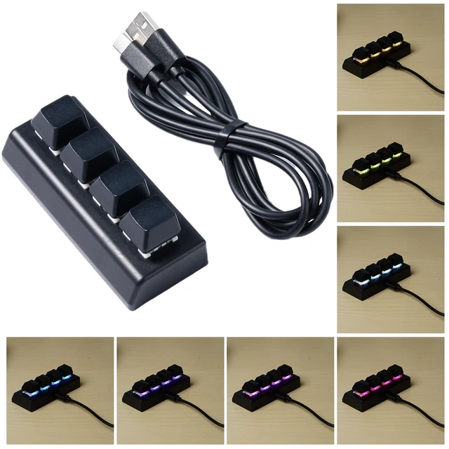 4-KEY USB MINI Mechanical Keyboard Custom Shortcut Programmable Keypads ... 4-KEY USB MINI Mechanical Keyboard Custom Shortcut Programmable Keypads ...