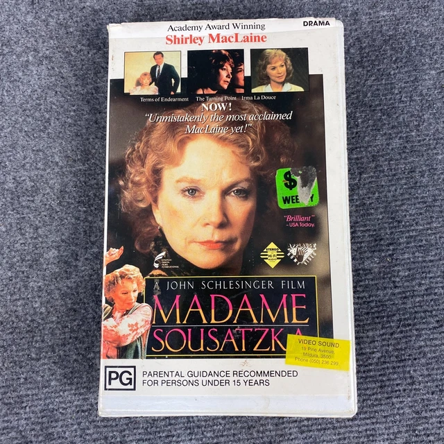 Madame Sousatzka Vhs Clamshell Big Box Ex Rental Vhs Video Shirley