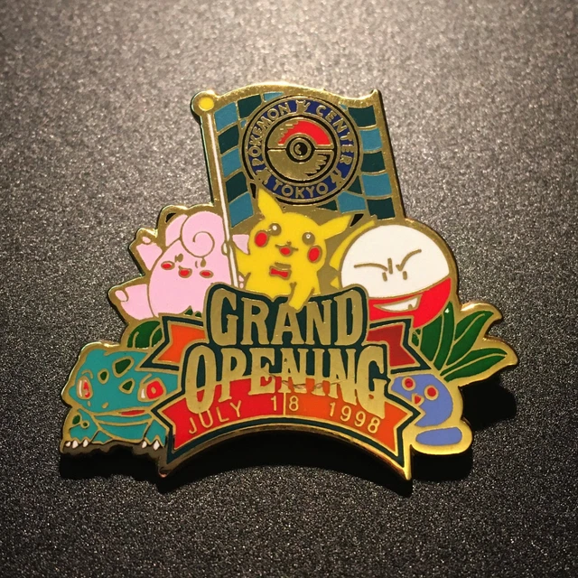 POKEMON PIN BADGE Pokemon Center TOKYO Grand Opening 1998 Limited ...