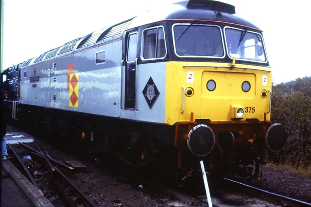 35MM ORIGINAL COLOUR Rail Slide BR Class 47 47375 at Tinsley 09.90 £2. ...