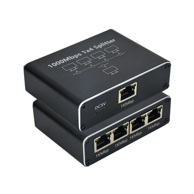 3/4 PORT RJ45 Ethernet Splitter for Routers/Computers/Monitors $22.44 ...