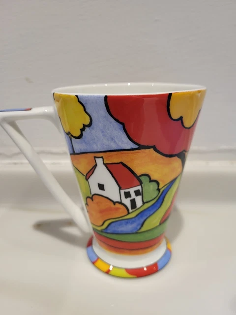 QUEENS BY CHURCHILL "River Cottage" Clarice Cliff, Art Deco style ...