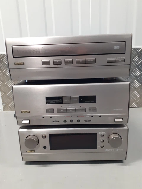VINTAGE 90S YAMAHA KXW-S75 Dbl Cassette Deck RX-S75 Tuner Stereo CDC ...