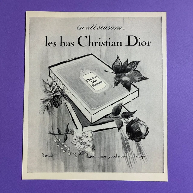 CHRISTIAN DIOR STOCKINGS 1965 Original Press Print Advert £3.00 ...
