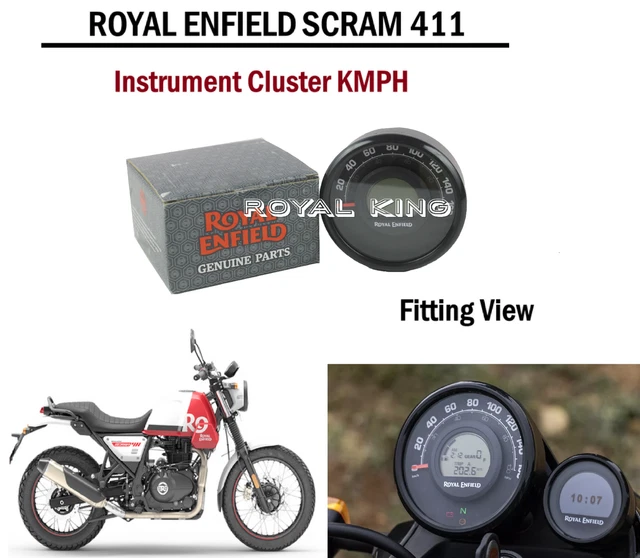 ROYAL ENFIELD SCRAM 411 "CLUSTER D'INSTRUMENTS KMPH" EUR 152,75 ...