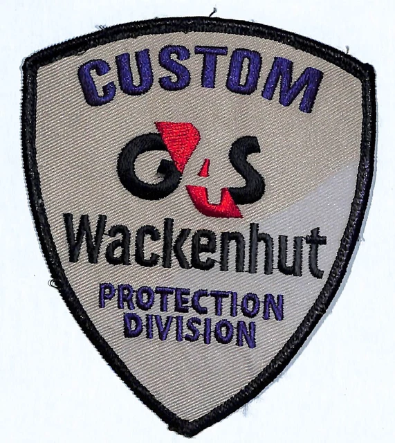 WACKENHUT G4S CUSTOM Security Gaurd Embr. Patch c1970's-80's? 4.25"h ...