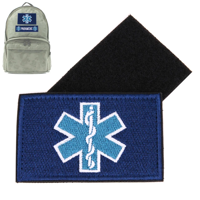2PCS/SET MEDICAL TECHNICIAN EMT Embroidered Patches Military Tact *AU ...