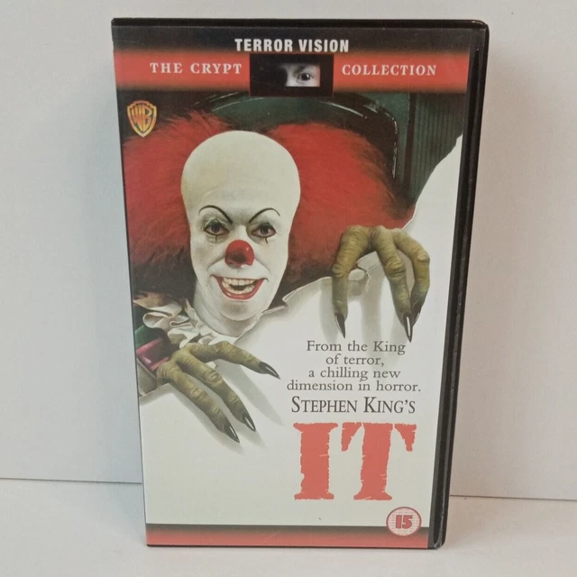 STEPHEN KING IT VHS Video Tape Terror Vision Classic Horror Movie £10. ...