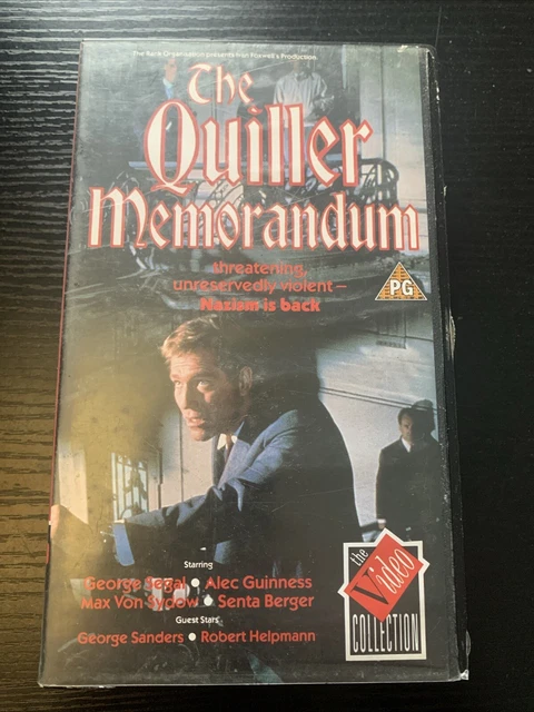 THE QUILLER MEMORANDUM VHS very Rare Alec Guiness George Segal Michael ...