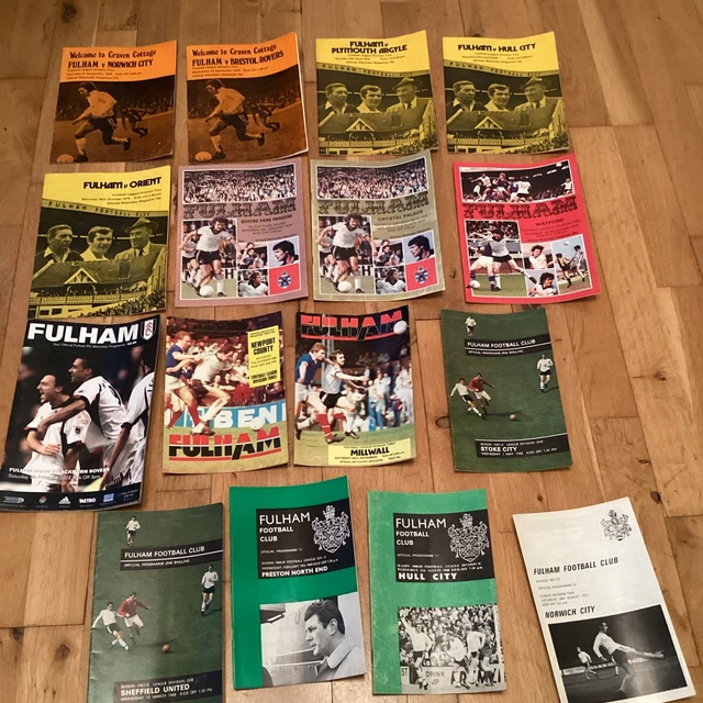 FULHAM FC PROGRAMME Bundle £5.42 - PicClick UK