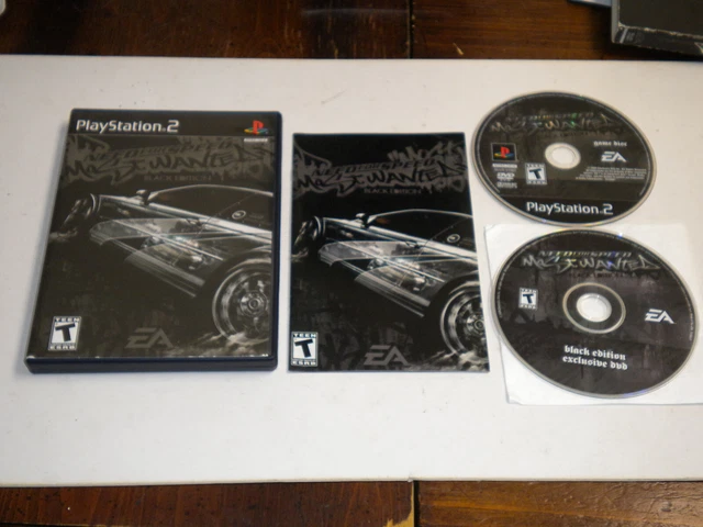 NEED FOR SPEED Most Wanted Black Edition Ps2 Complete With Extra Disc ...