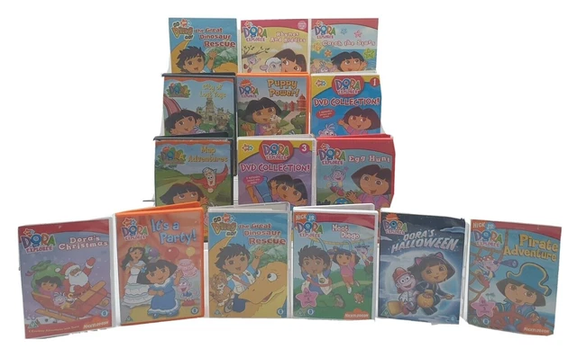 DORA THE EXPLORER DVD Bundle Collection x 15 Go Diego Go Egg Hunt It’s ...