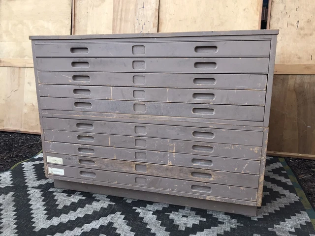 PLAN CHEST ARCHITECTS Drawers Map DELIVERY available £350.00 - PicClick UK