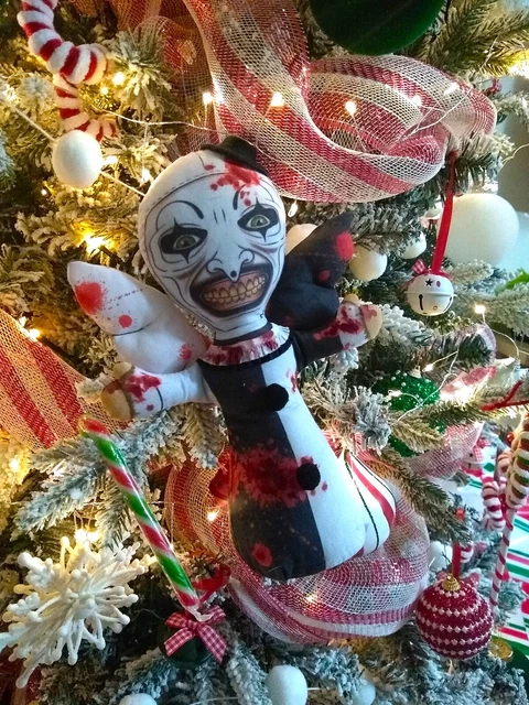 TERRIFIER ART THE clown horror christmas tree topper christmas ...