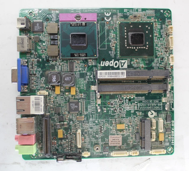 AOPEN I965GMX-HG MOTHERBOARD FM965GMXHG0A w/ Intel Celeron M575 single ...