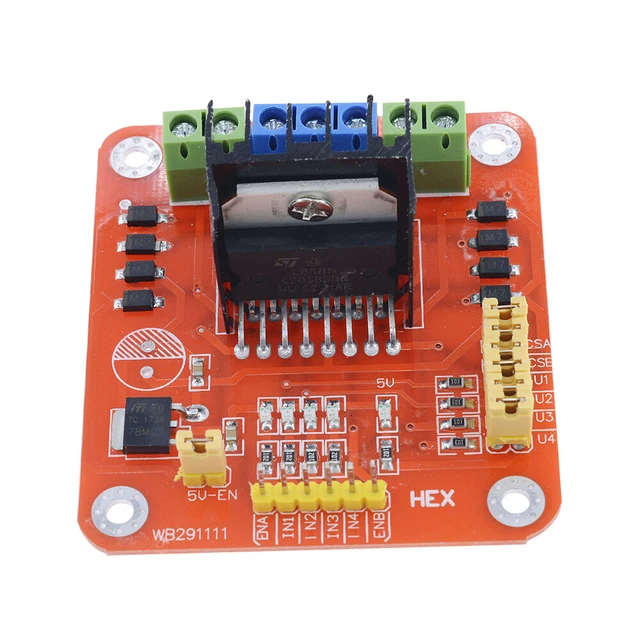 L298N DC MOTOR Driver Module Dual H Bridge DC Stepper Motor for Arduino ...