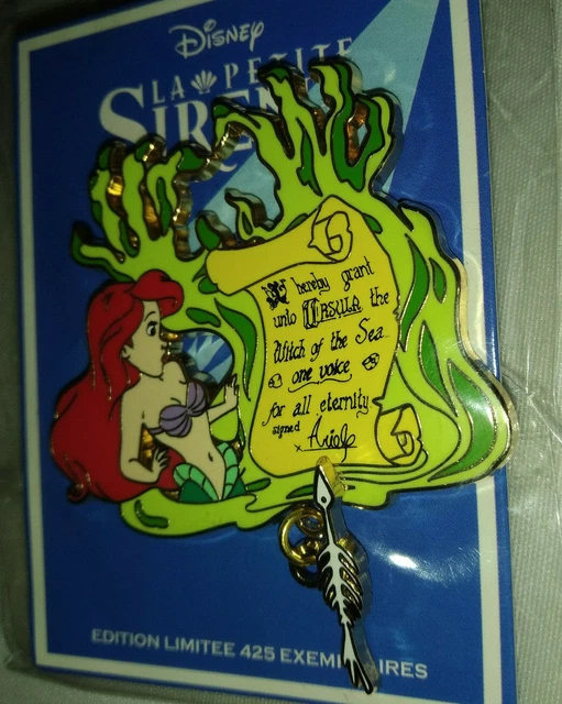 ARIEL SIGNATURE CONTRAT La Petite Sirène Disney Paris LE 425 Dlp 2021 ...