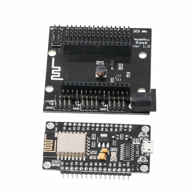 ESP8266 DEVELOPMENT BOARD NodeMCU Lua V3 WIFI with CH340G USB & Base ...